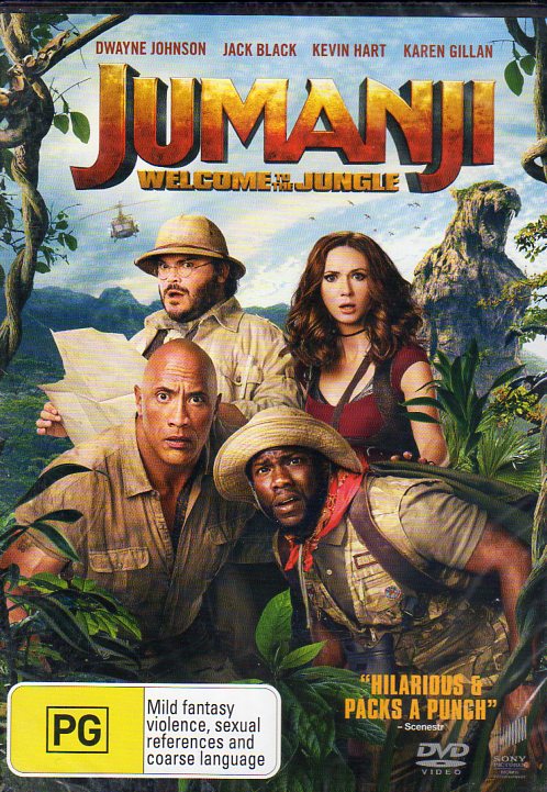 Cat. No. DVDM 2034: JUMANJI - WELCOME TO THE JUNGLE ~ DWAYNE JOHNSON ...