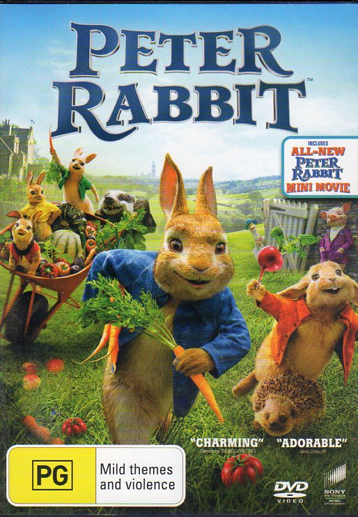 Cat. No. DVDM 1959: PETER RABBIT ~ ROSE BYRNE / SAM NEILL / DOMHNALL G ...