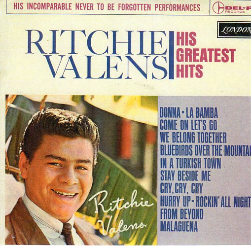 Cat. No. VV 1084: RITCHIE VALENS ~ HIS GREATEST HITS. LONDON / DECCA H ...