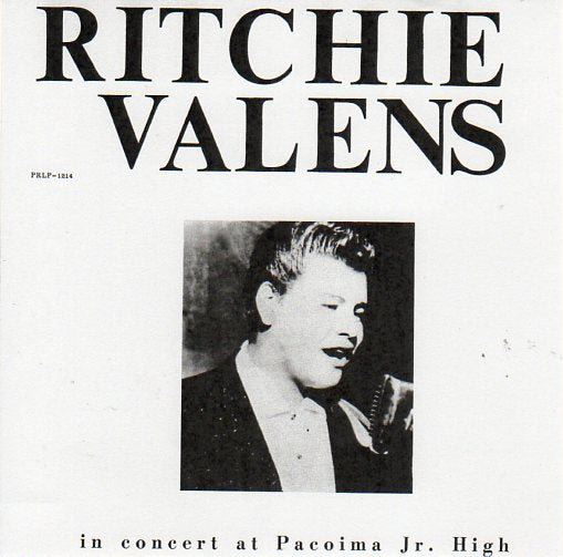 Cat. No. VV 1109: RITCHIE VALENS ~ IN CONCERT AT PACOIMA JR, HIGH. PRI ...