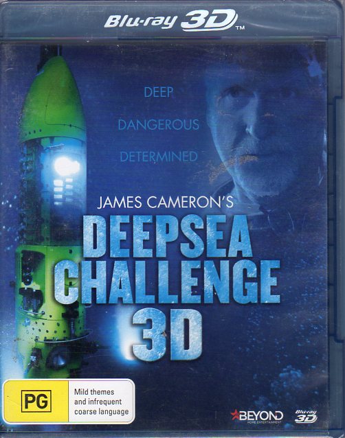 Cat. No. DVDMBR 1834: JAMES CAMERON'S DEEPSEA CHALLENGE 3D~ BEYOND BHE ...